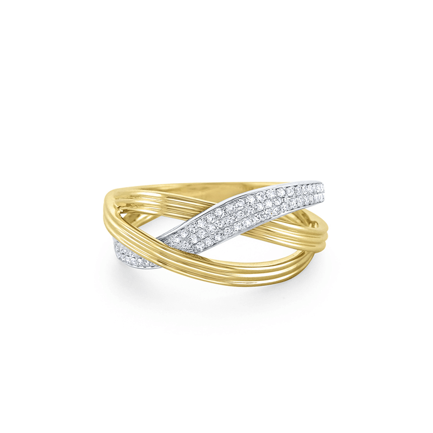 Interwoven Diamond Ring – JNAMDAR